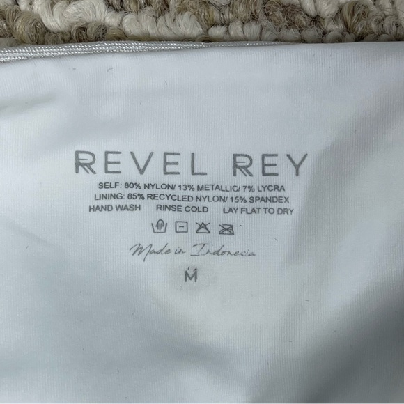Revel Rey | Swim | Revel Rey Onepiece Bathing Suit In Iridescent White ...